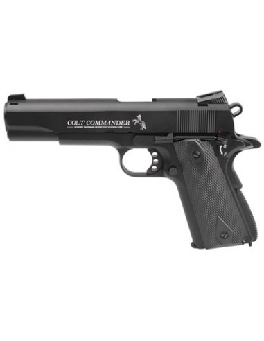 Pistola Colt Commander Blowback CO2 de Postas Calibre .177(4.5mm) Combo